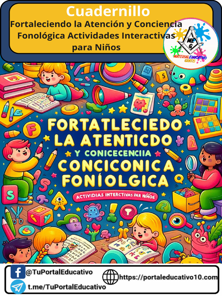 Fortaleciendo La Atención y Conciencia Fonológica Actividades ...