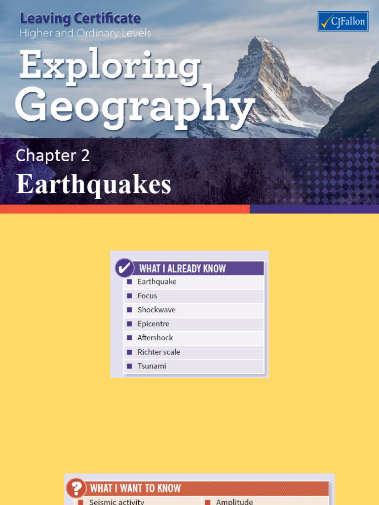 Expl Geo 2 Earthquakes | PDF