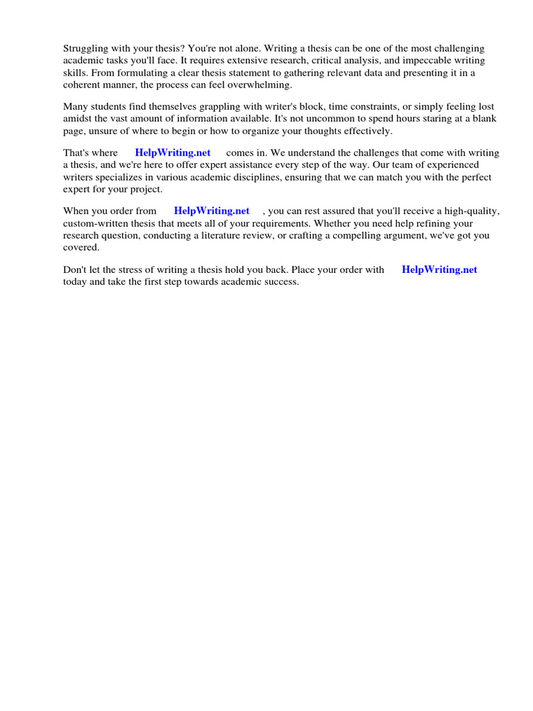 A Thesis Sample | PDF | Computers