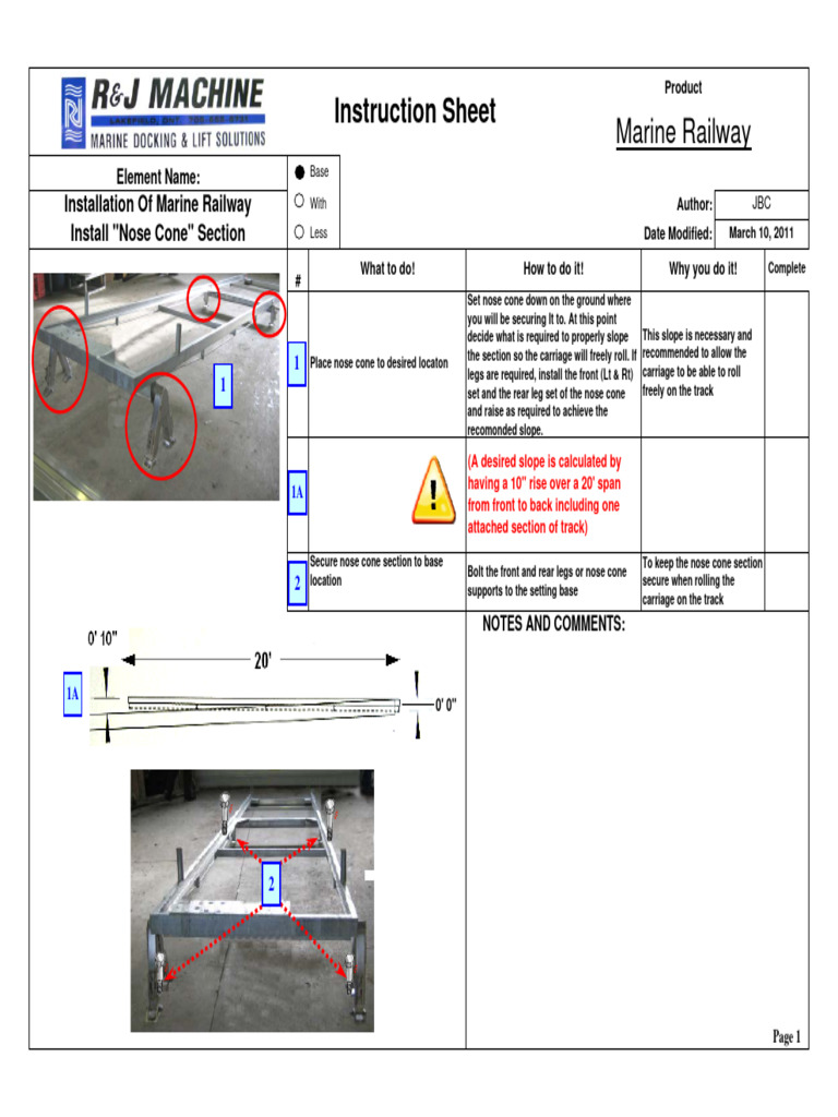 Marine Railway Site Installation | PDF | Belt (Mechanical) | Screw