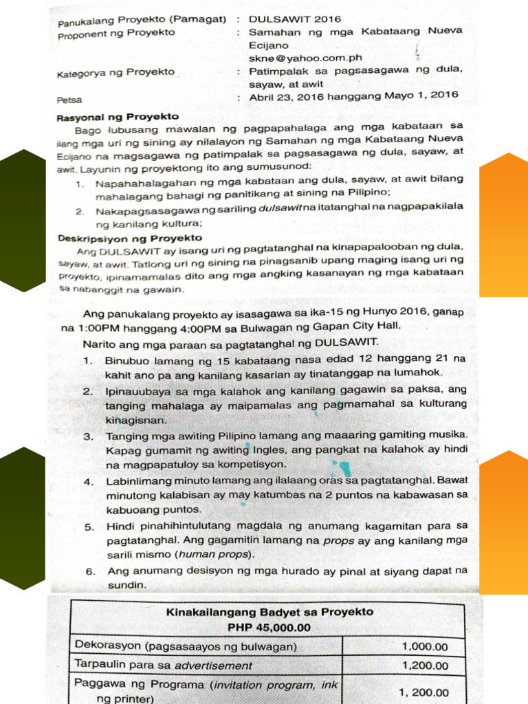 IBA PANG MGA HALIMBAWA NG PANUKALANG PROYEKTO | PDF IBA PANG MGA HALIMBAWA NG PANUKALANG PROYEKTO | PDF