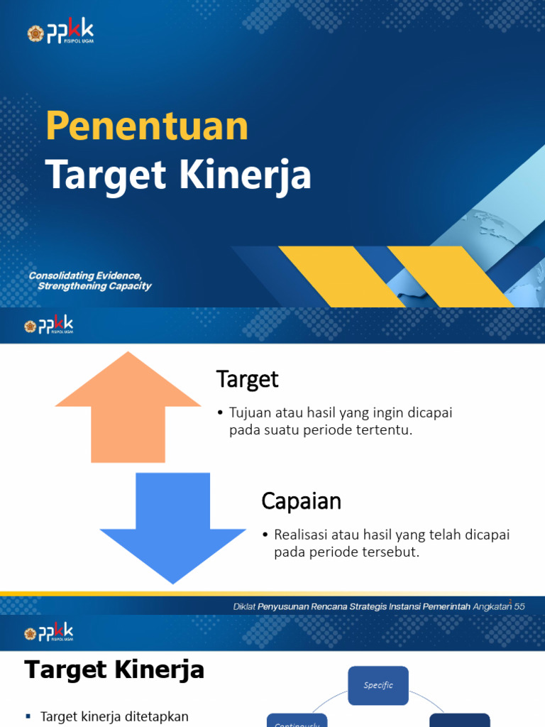 Penentuan Target Kinerja - Diklat Renstra 55 (21-24 November 2023 ...