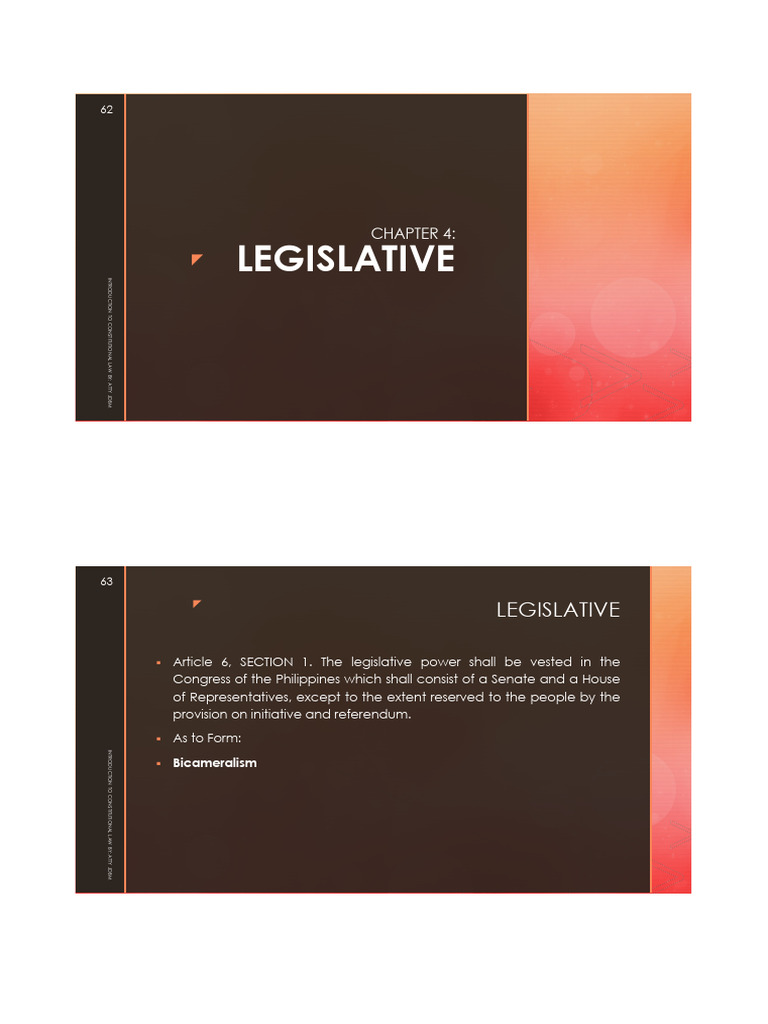 Consti Law PPT (Part 2) | PDF