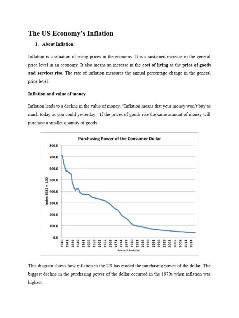 The US Economic INFLATION | PDF