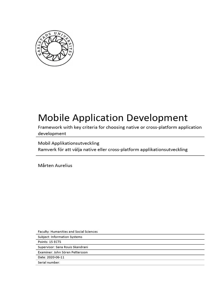 Mobile App Development | PDF | Android (Operating System) | Ios