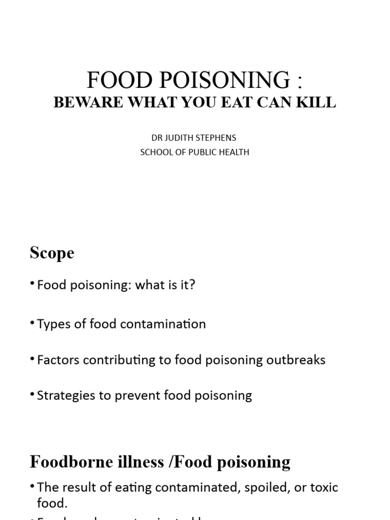 Beware of Food Safety | PDF | Foodborne Illness | Diseases And Disorders