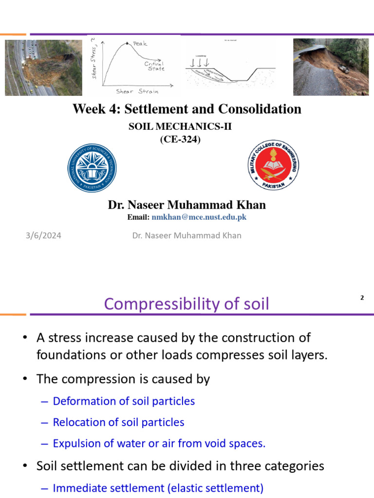 Soil Settlement and Consolidation Overview | PDF | Horticulture | Nature