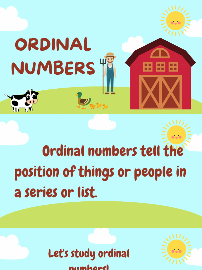 Ordinal Numbers | PDF