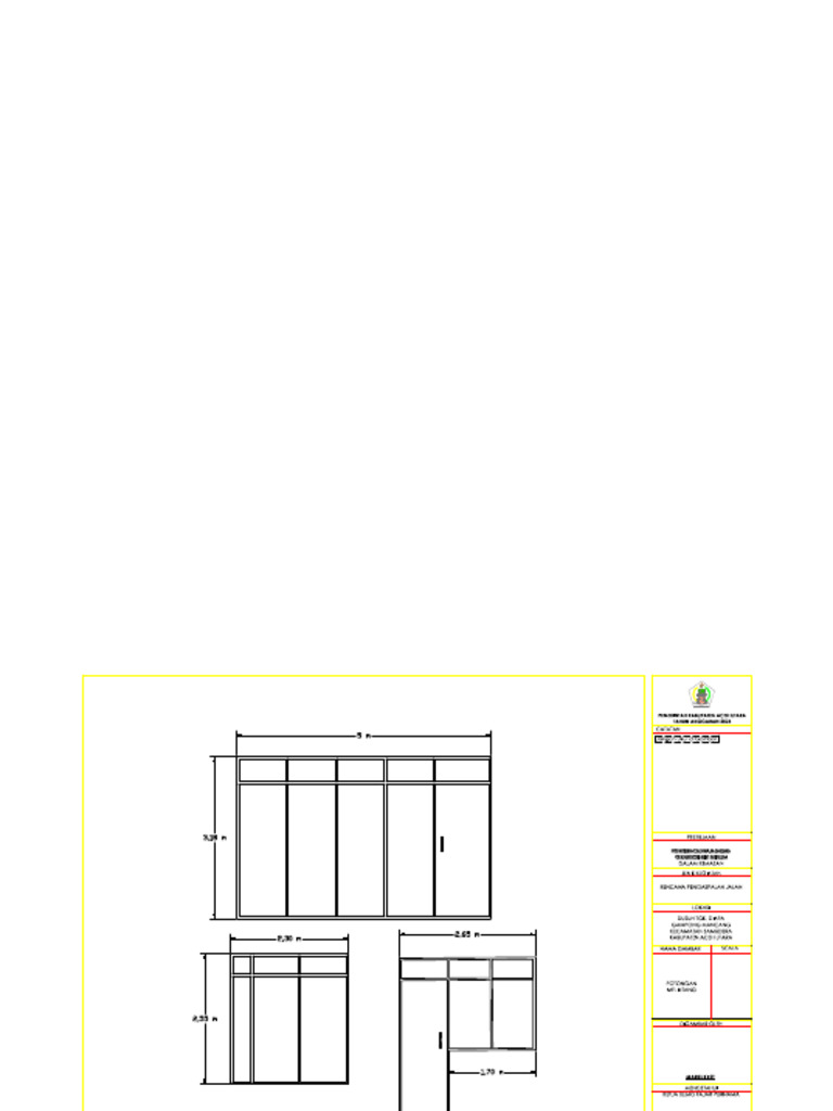 Gambar Pemasangan Kaca) - Model - 1 | PDF