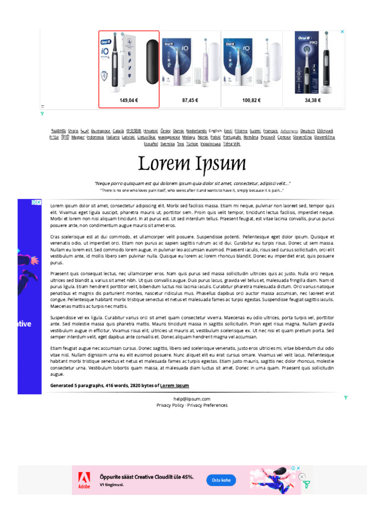 Lorem Ipsum - All The Facts - Lipsum Generator | PDF