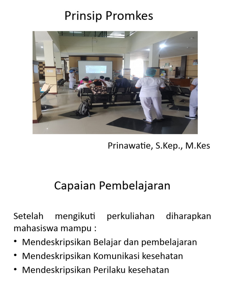 Prinsip Promkes | PDF | Karier & Perkembangan | Gaya Hidup