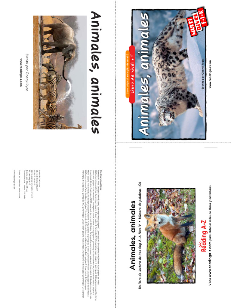 animales | PDF | Mamíferos de áfrica | Ecología de mamíferos