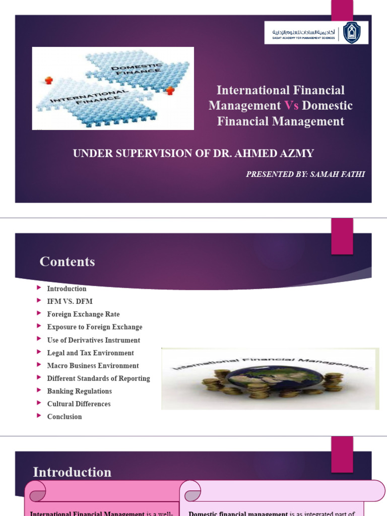Presentation1 - IFM Vs SFM | PDF