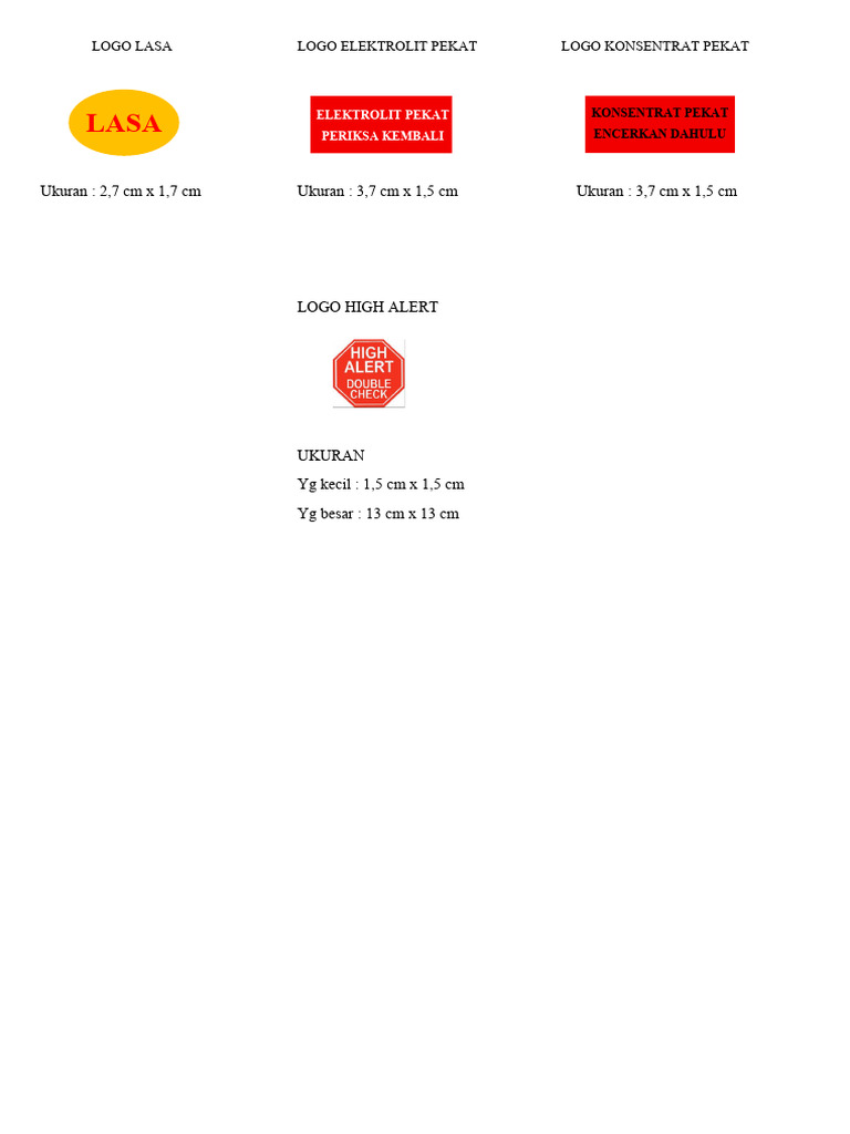 LOGO LASA, High Alert, ELEKTROLIT PEKAT | PDF