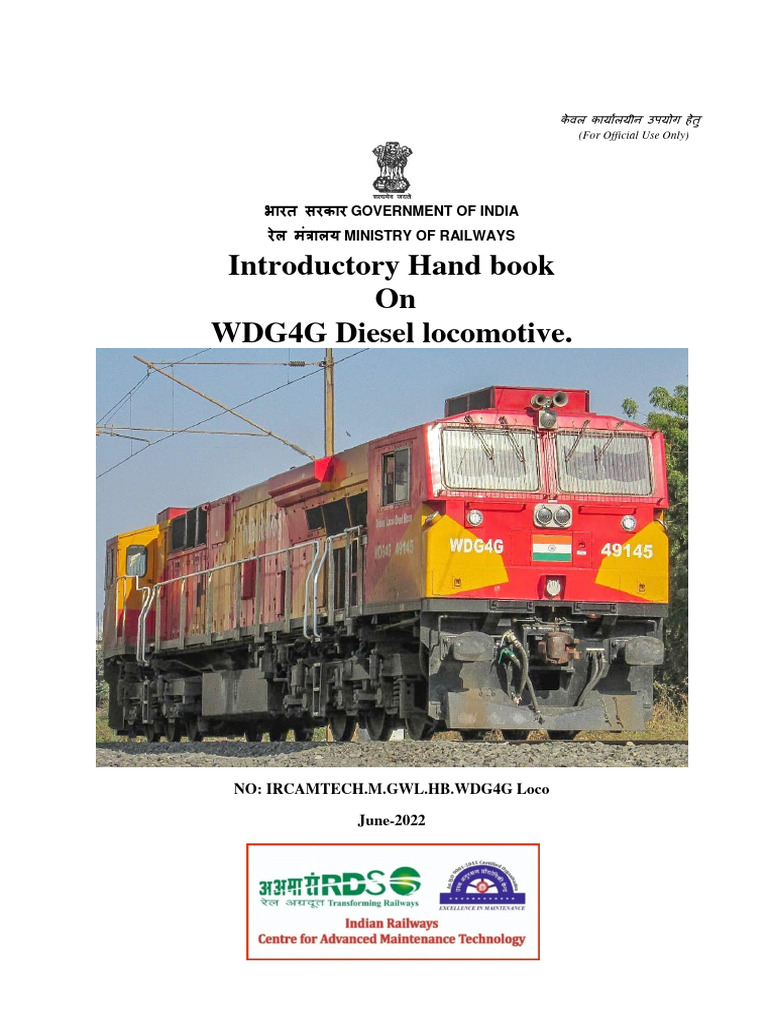 WDG4G Diesel Locomotive Handbook | PDF | Engines | Truck