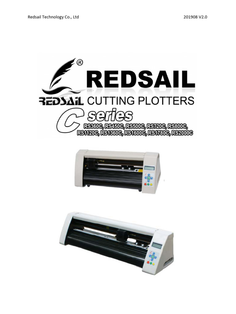 Redsail C Series Cutting Plotter User Manual Pdf Device Driver Microsoft Windows
