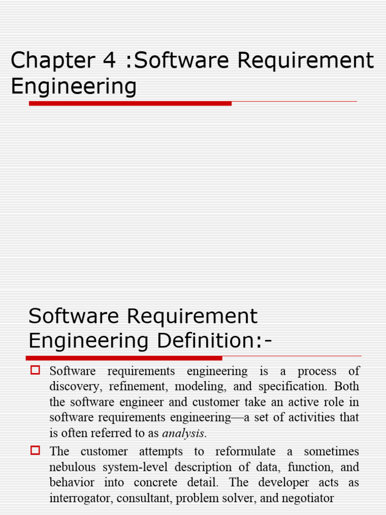 Chapter 4. Requirement Engineering | PDF | Use Case | Software Testing