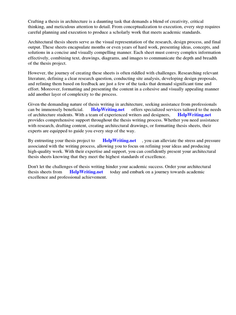 Architecture Thesis Sheets | PDF | Thesis | Design