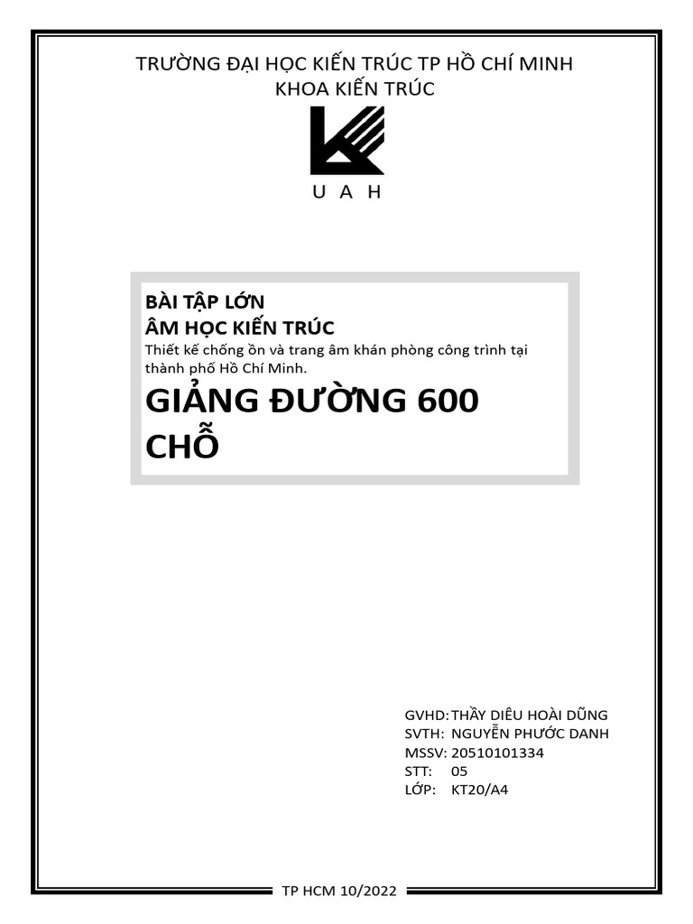 TRNG Di HC Kin Truc TP H Chi Minh | PDF