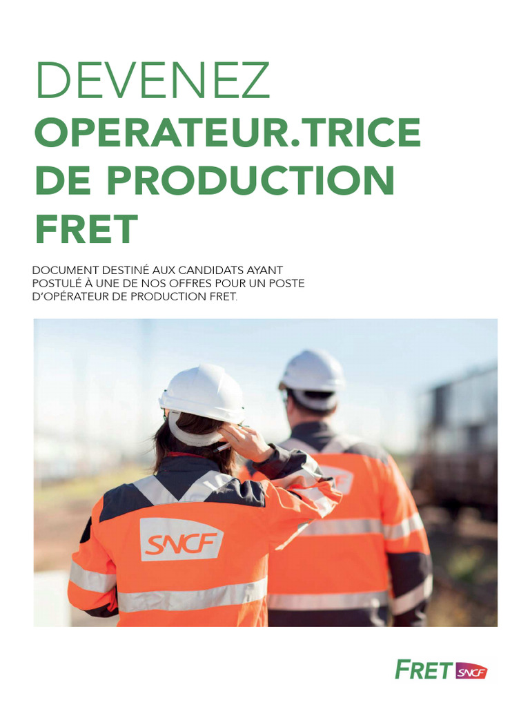 Devenez Oerateur de Production Fret + Votre Cndidature Nous Interesse ...