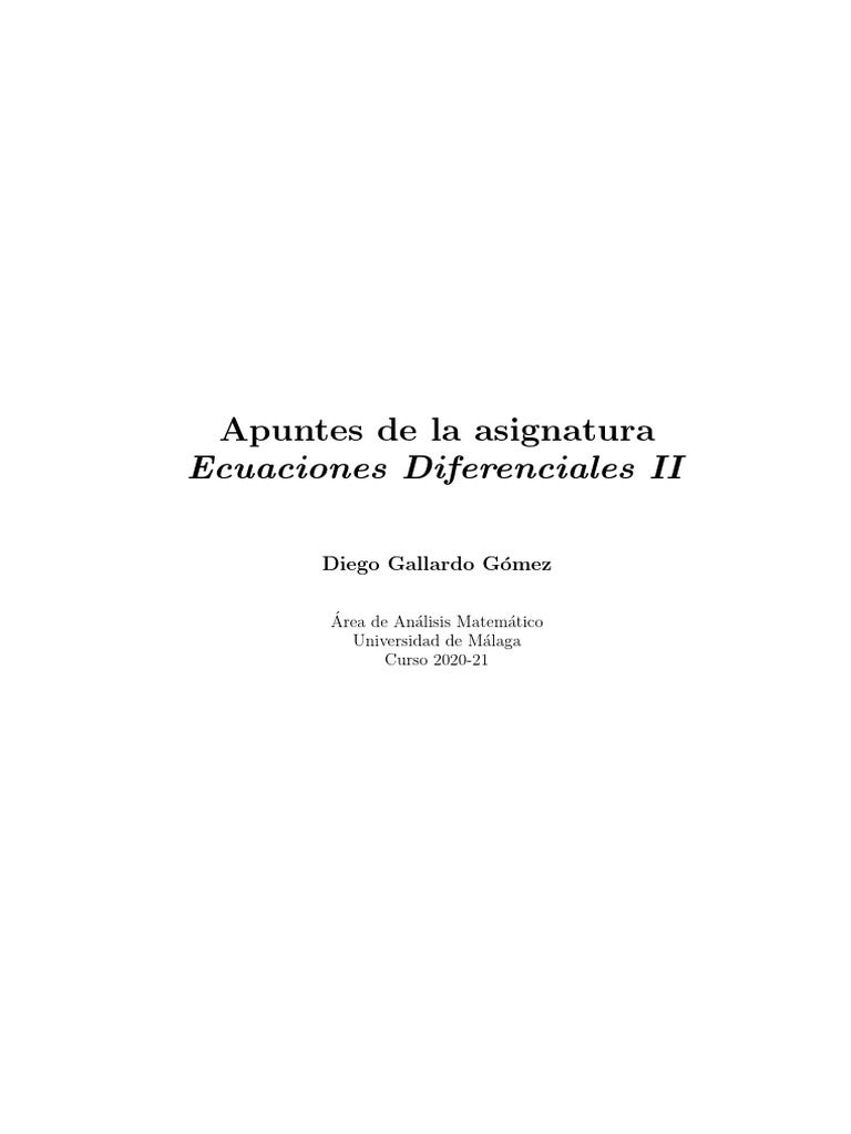 Edo2 DGG | PDF | Ecuaciones | Ecuaciones diferenciales