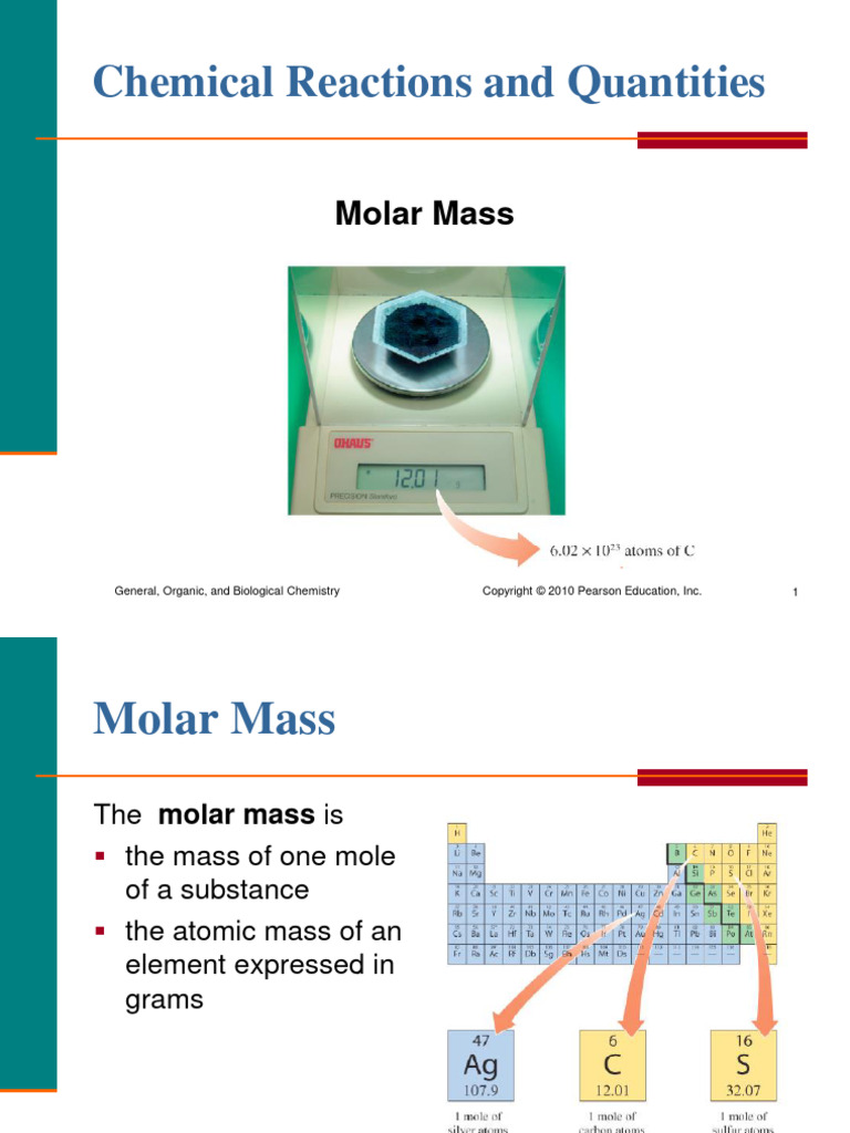 molar-mass | PDF | Mole (Unit) | Chemistry