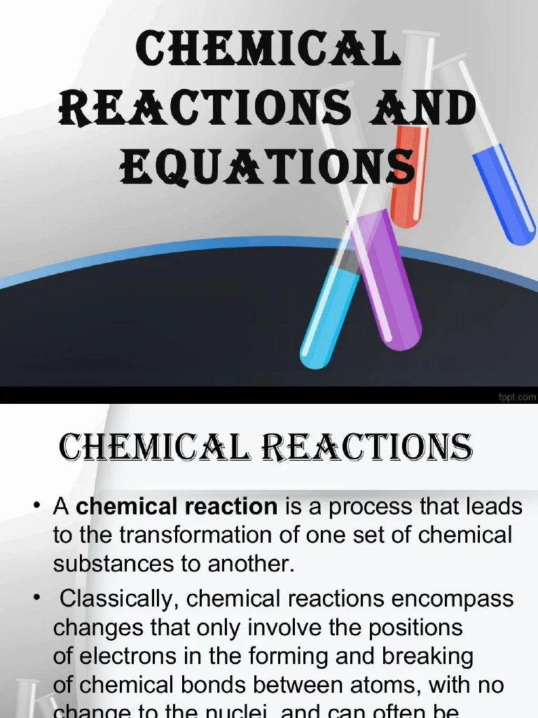 Chemical Reaction and Equations | PDF