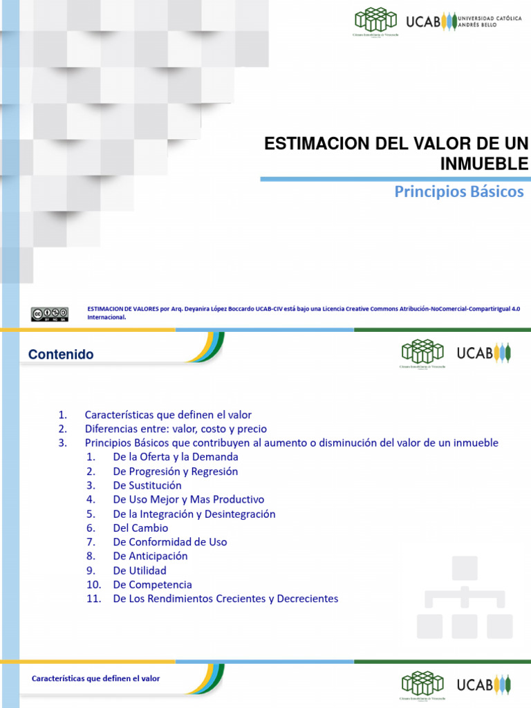 Tema 2. Principios Basicos Estimación de Valores | PDF | Mercado (economía) | Precios