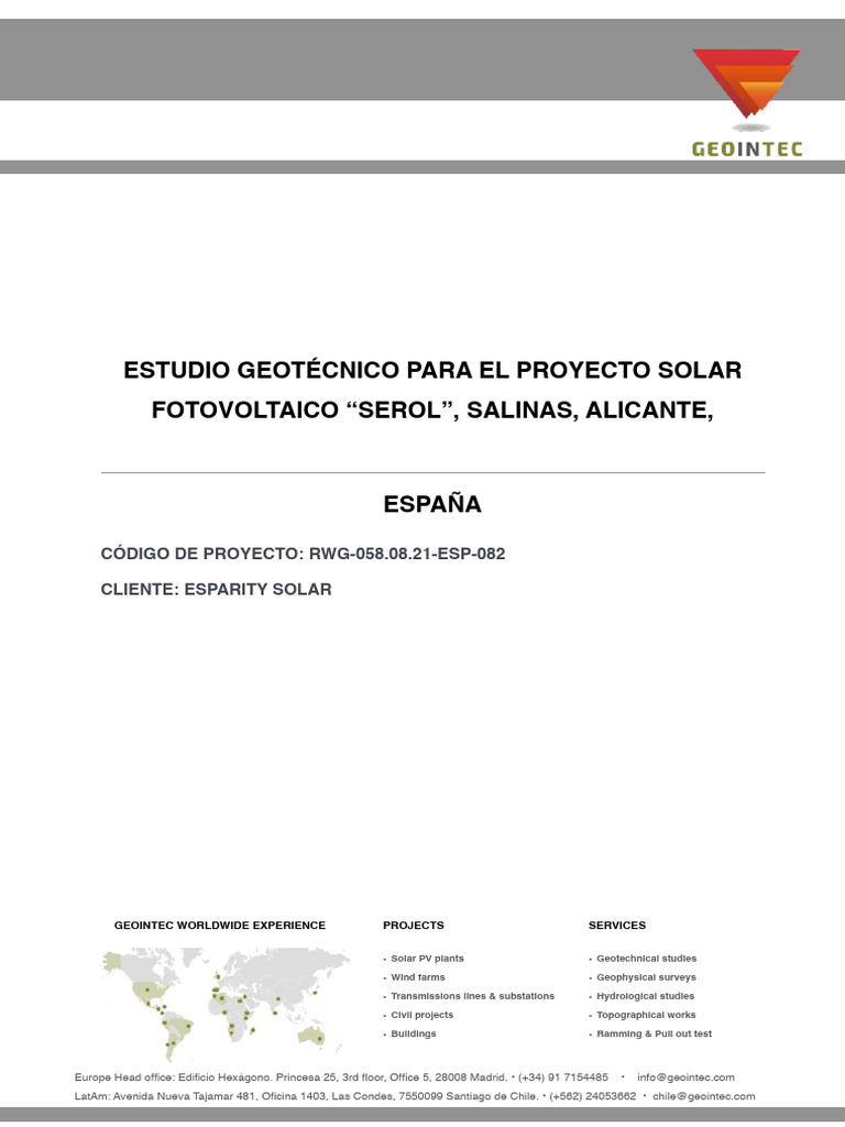 Estudio Geotecnico - 1 | PDF