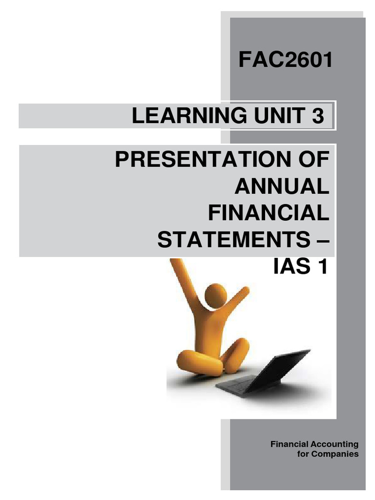 Learning Unit 3 Presentation of Annual Financial Statements IAS ...