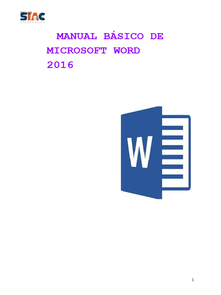 Guia Basico de Word 2016 | PDF | Hipervínculo | Microsoft Word