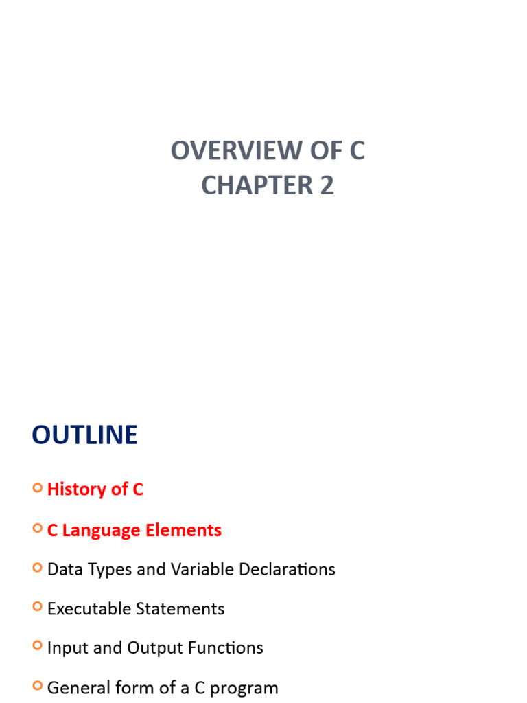 Chapter2 | PDF | C (Programming Language) | Programming