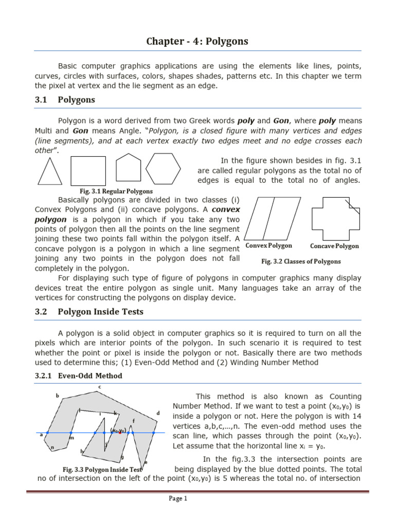 Ch4 Polygon | PDF | Polygon | Vertex (Geometry)