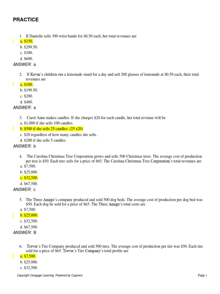 Prac Chap 13 & 14 (Ans) | PDF