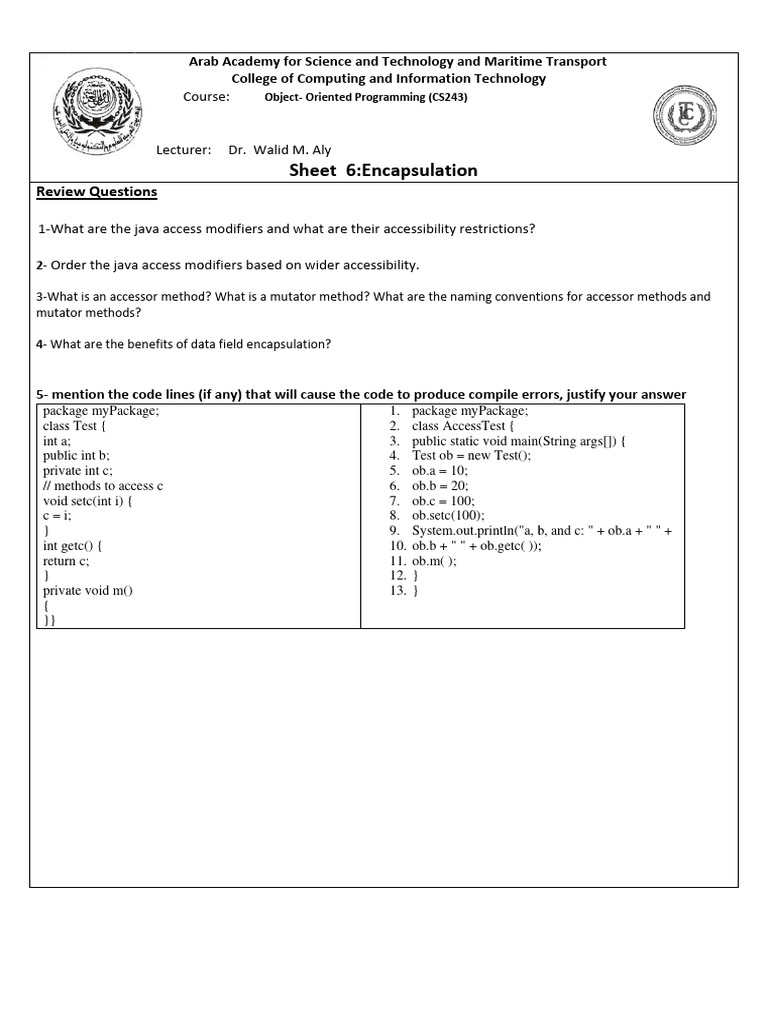Sheet6 Cs | PDF | Method (Computer Programming) | Interest