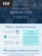 How to Raise a Moderated Caucus in MUN | PDF