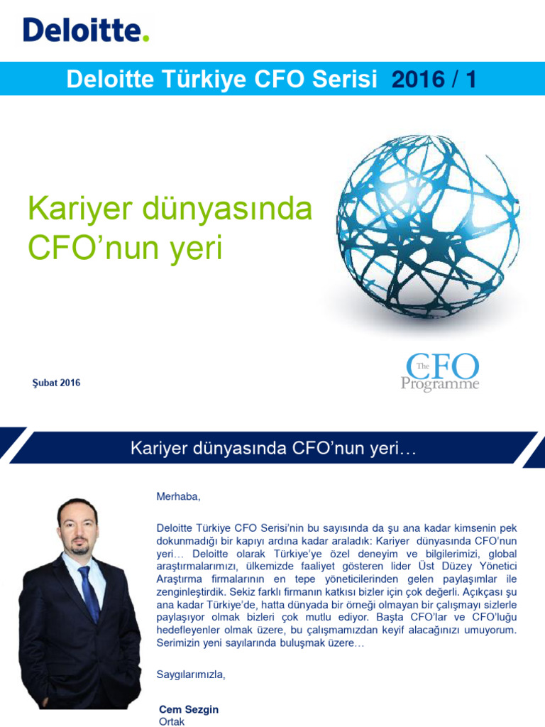 Deloitte CFO Serisi Yeni Bir CFO | PDF
