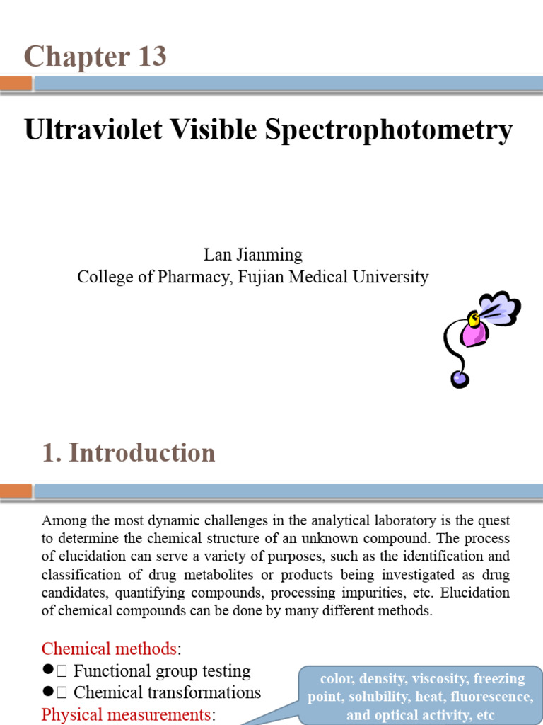 Ultraviolet Visible Spectrophotometry Guide | PDF | Electromagnetic ...