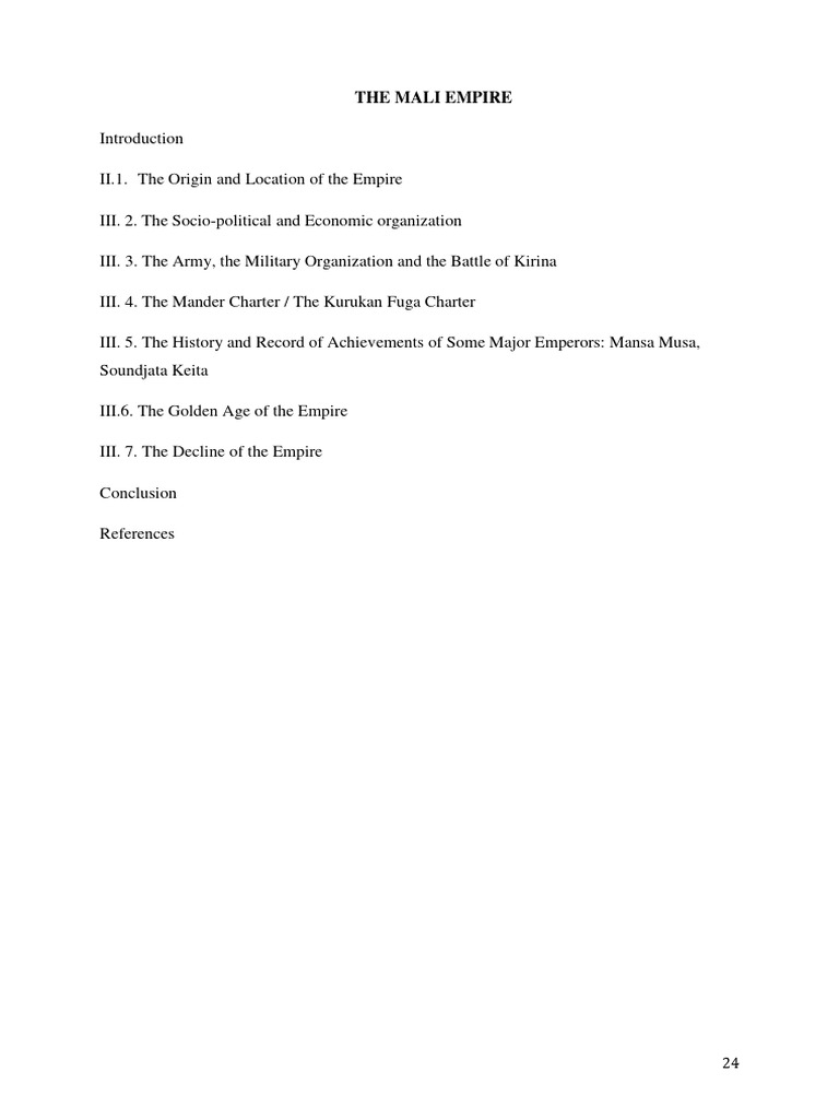 The Mali Empire | PDF