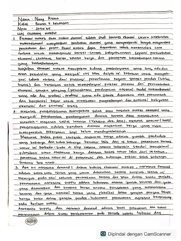 Contoh Uas Ekonomi Manajemen | PDF