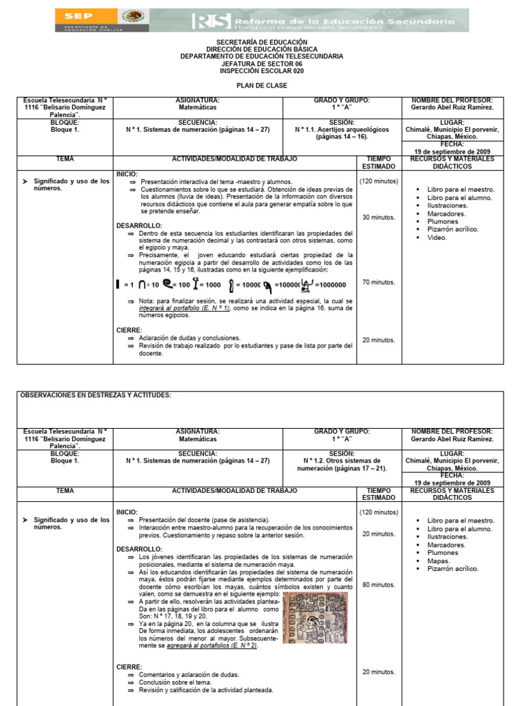 Secretaría De Educación Planeación Matemáticas Ts Pdf Maestros