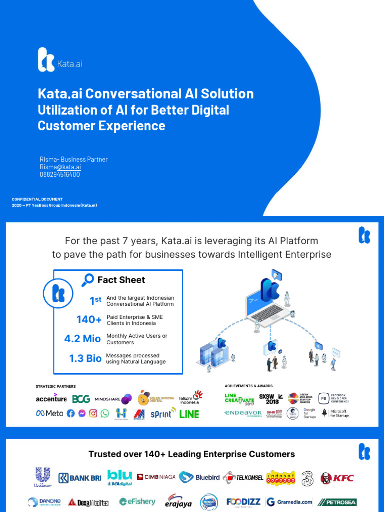 Kata AI Chatbot X WhatsApp API | PDF | Customer Relationship Management ...