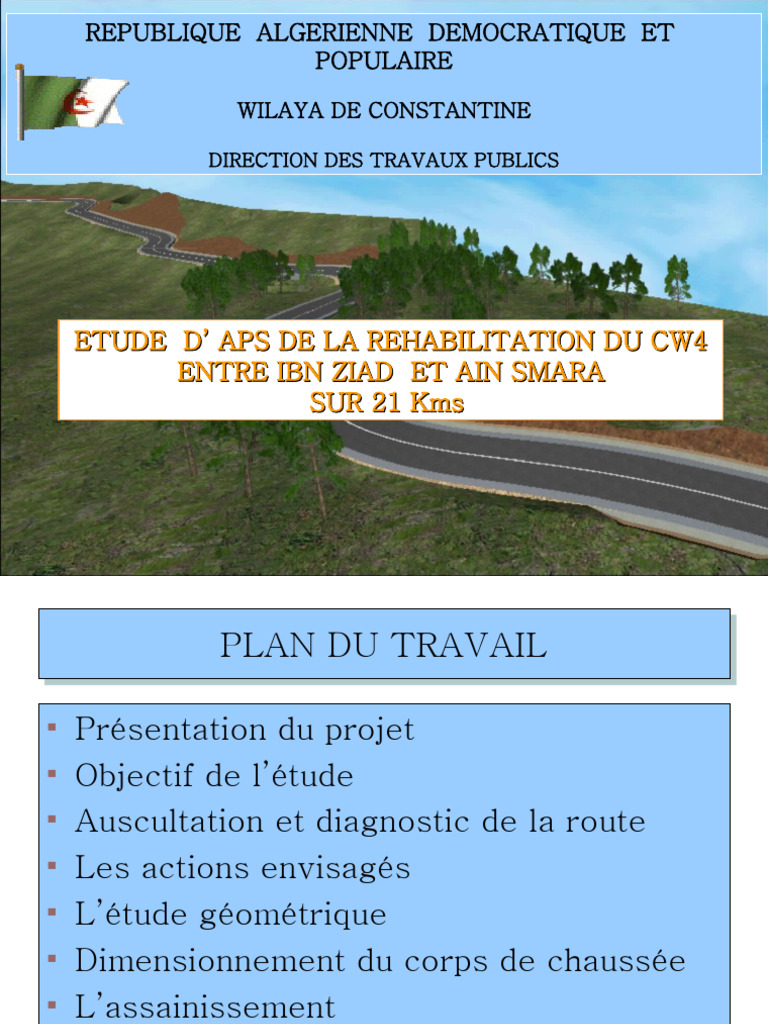 Réhabilitation du CW4 : Étude APS | PDF