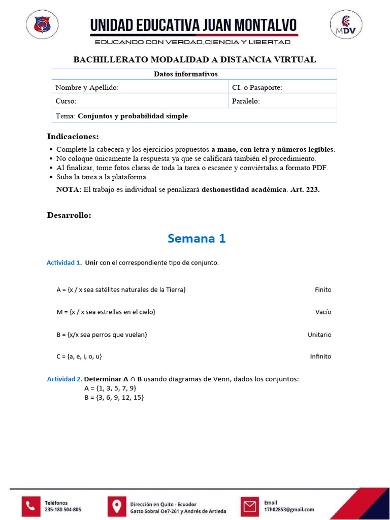 UNIDAD 4 - TAREA - 2do BGU | PDF