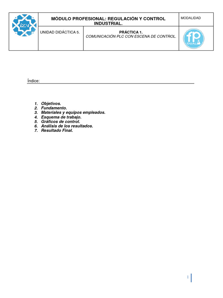 Práctica 1 Comunicación PLC | PDF | Scada | Controlador lógico programable
