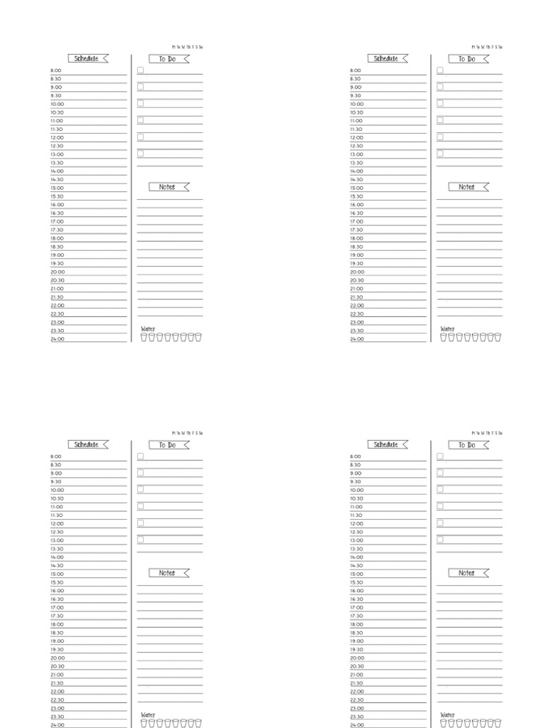 One Day Per Page | PDF