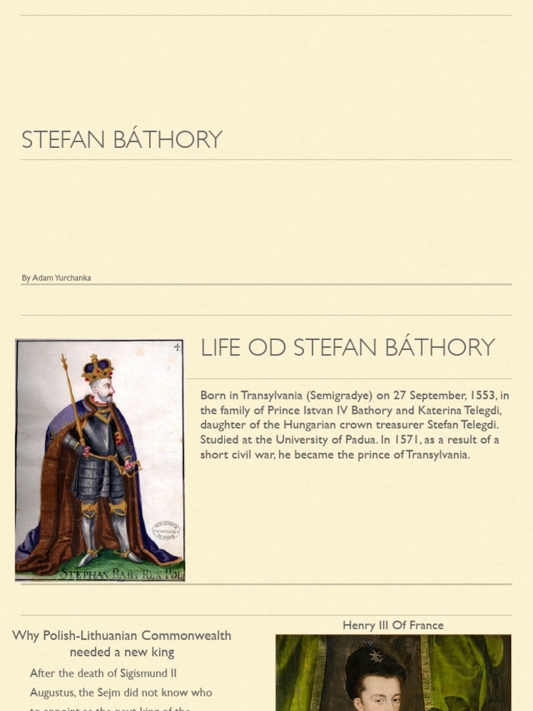 Stefan Bathory | PDF | Former Monarchies Of Europe | Europe