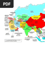 División Política de Asia y Capitales | PDF