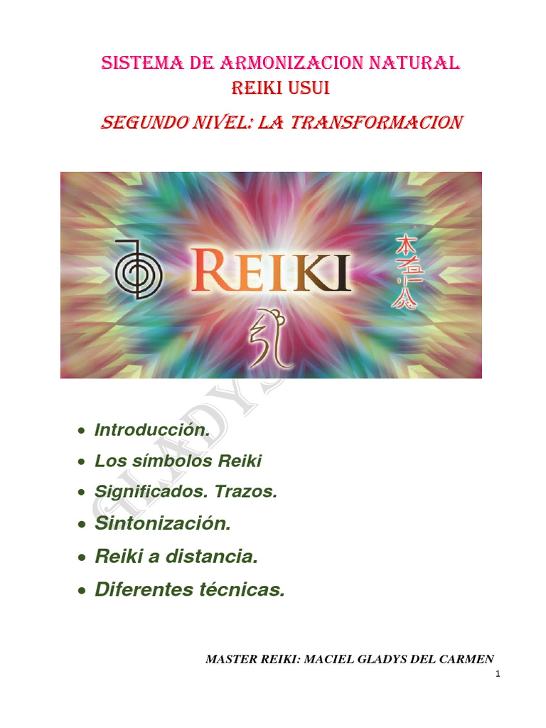 Reiki Nivel 2 | PDF | Reiki | Pensamiento