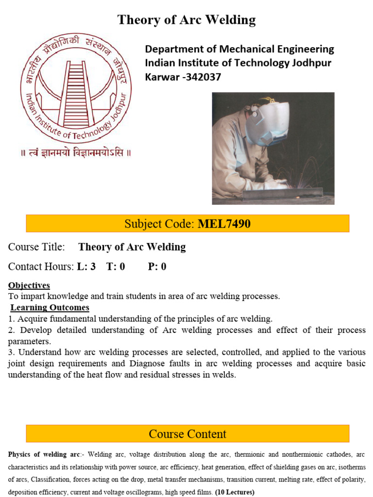 Theory of Arc Welding pt1 | Download Free PDF | Construction | Welding
